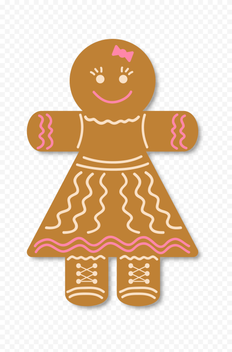 Clipart Girl Gingerbread Character PNG | Citypng