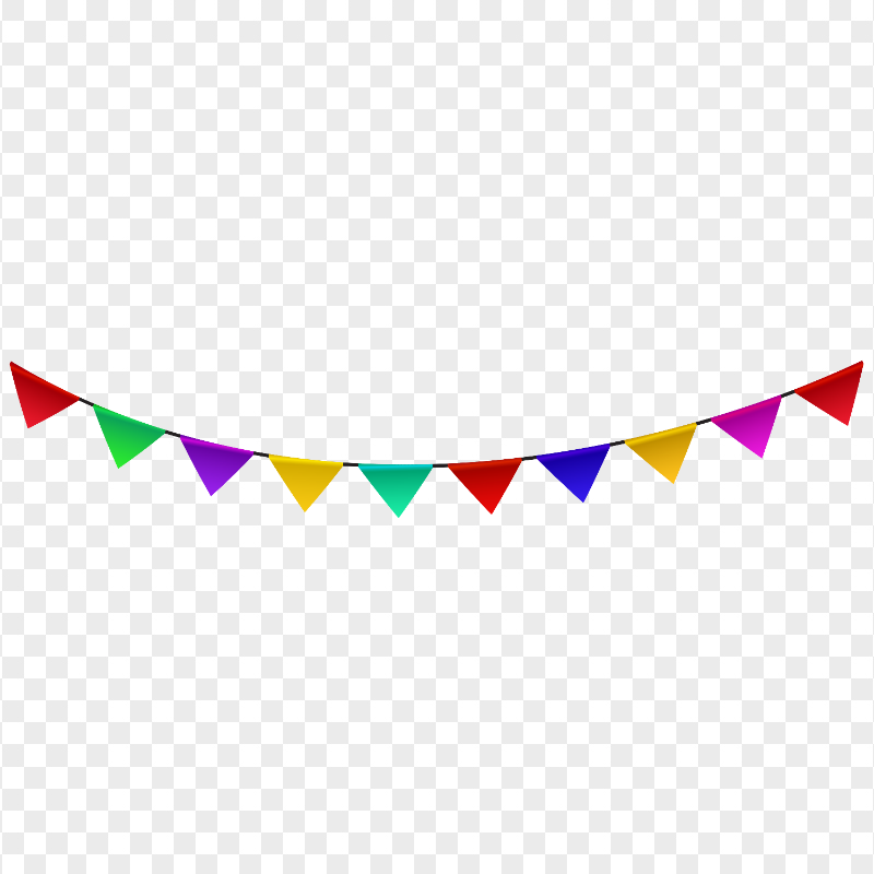 Colorful Bunting Pennant Banner PNG | Citypng