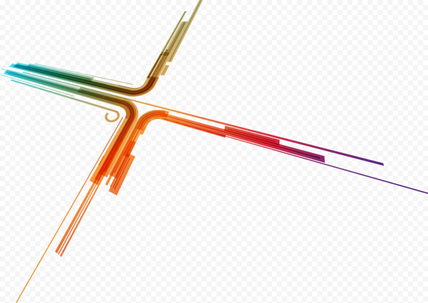 Colorful Lines Abstraction Transparent Background | Citypng