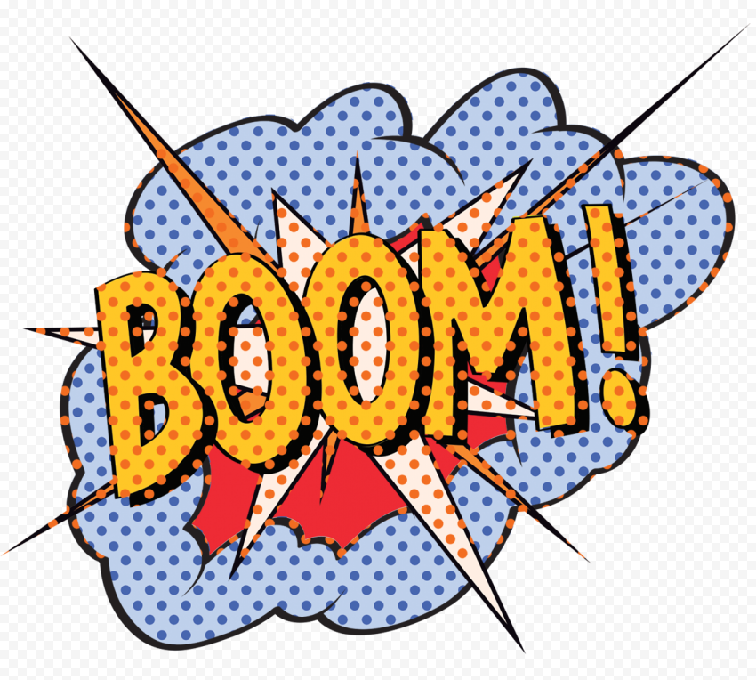 Comics Cartoon Boom Explosion Bubble Cloud PNG IMG | Citypng