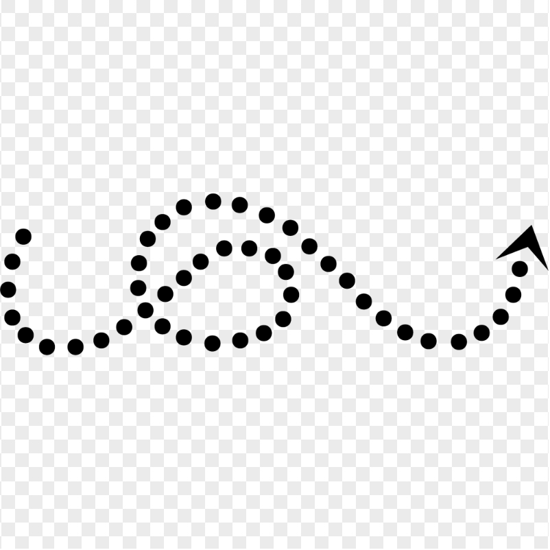 Curved Dotted Line