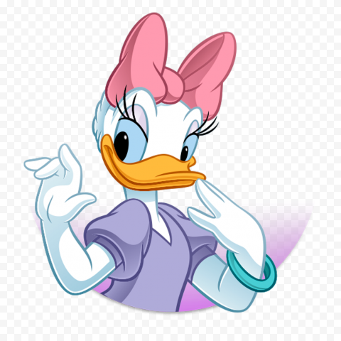 Daisy Duck Face Mickey Mouse Round Logo PNG Image | Citypng
