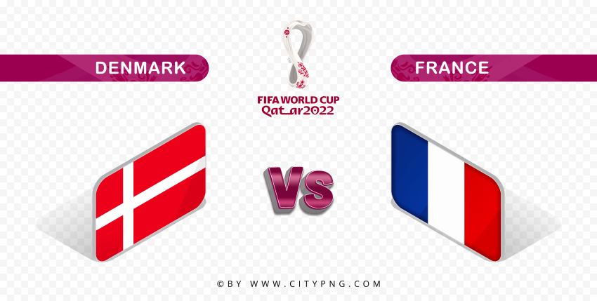 Denmark Vs France Fifa World Cup 2022 HD PNG | Citypng