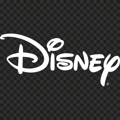 Disney Company Typography White Logo Image PNG | Citypng