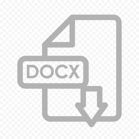Docx File Download Gray Icon HD PNG | Citypng