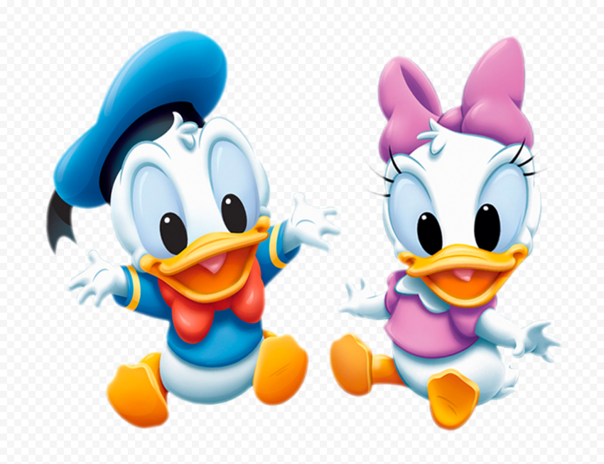 Donald Duck and Daisy Duck Illustration Babies PNG | Citypng