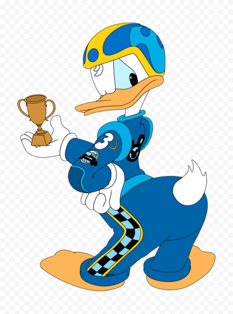 Donald Duck Roadster Trophy PNG | Citypng