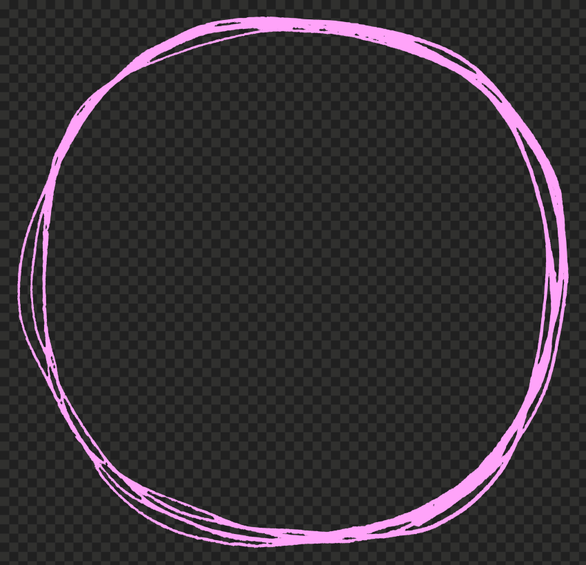 Doodle Pencil Sketch Drawing Pink Circle PNG Image | Citypng