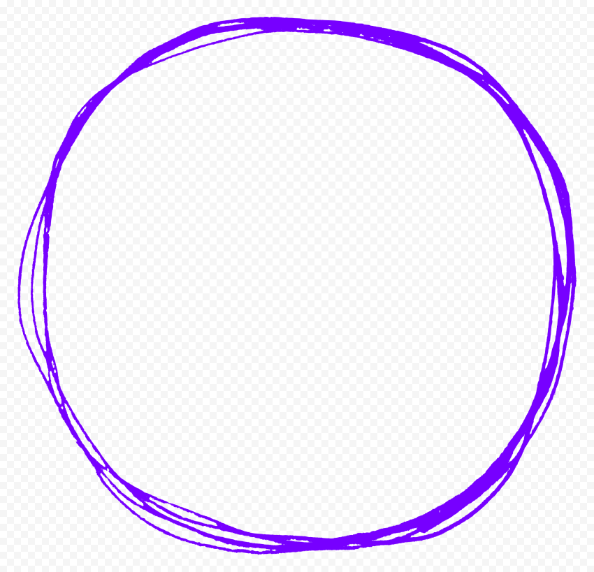Doodle Pencil Sketch Drawing Purple Circle FREE PNG | Citypng