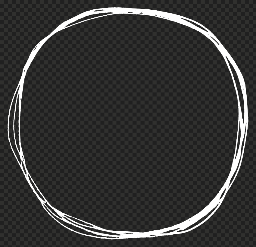 Doodle Pencil Sketch Drawing White Circle HD PNG | Citypng