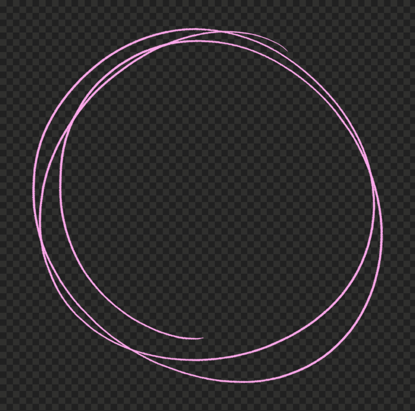 Doodle Sketch Lines Pink Circle PNG | Citypng