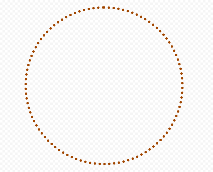Dotted Brown Circle Transparent Background | Citypng