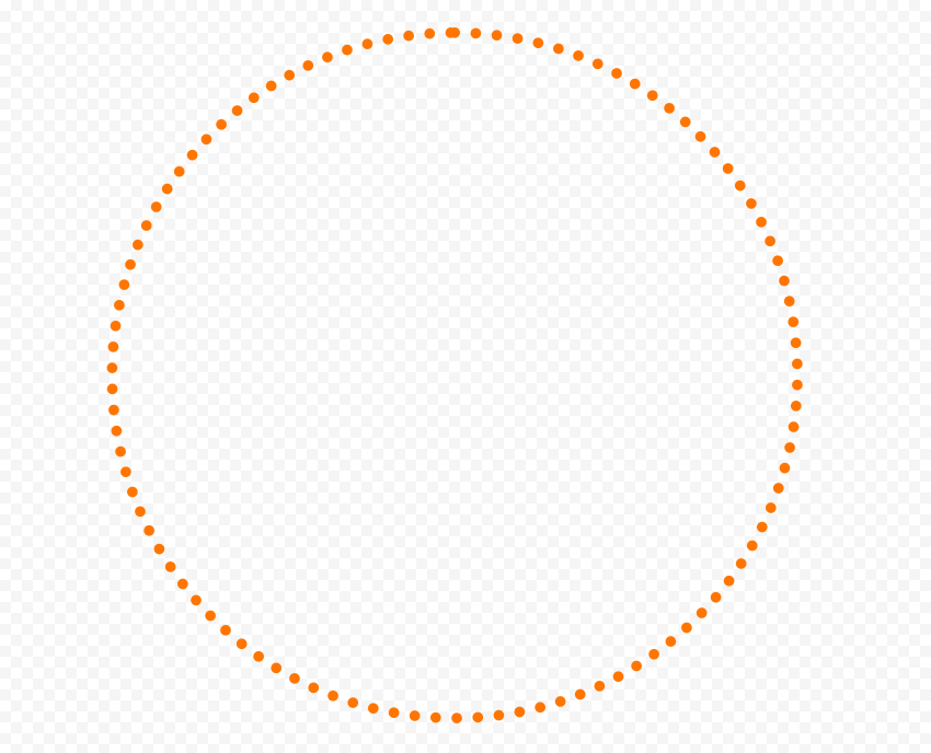 Dotted Orange Circle Transparent PNG | Citypng