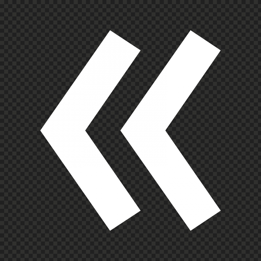 Double White Arrowhead Icon Download PNG | Citypng