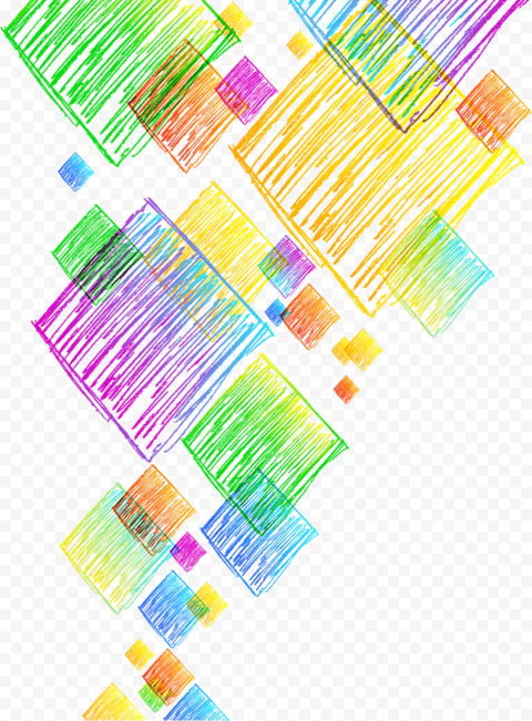 Download Colorful Square Scribble Abstract PNG | Citypng