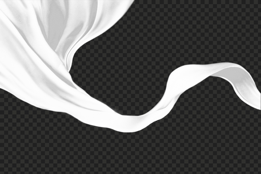 Download Fabric White Textile Ribbon Silk PNG | Citypng