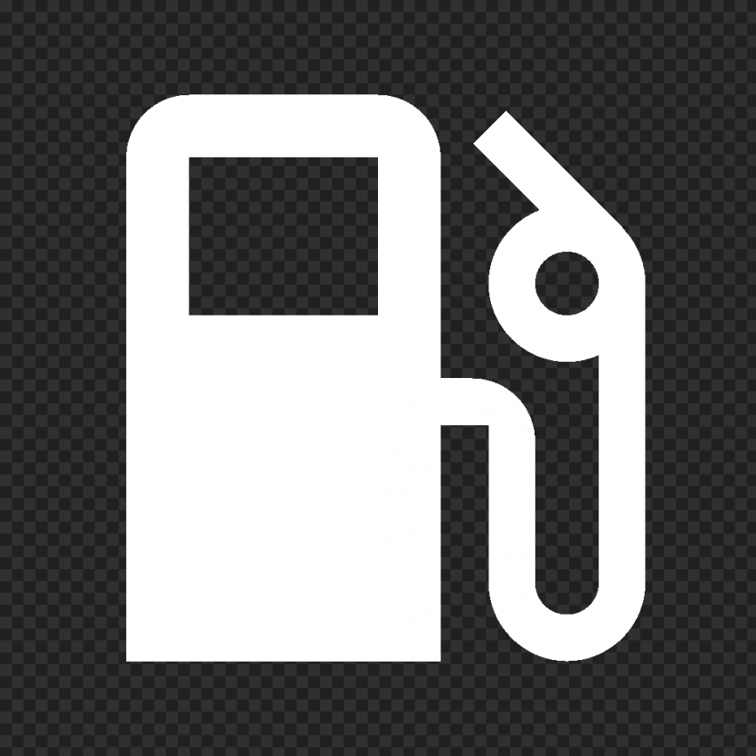 Download Gas Fuel Station White Icon PNG | Citypng