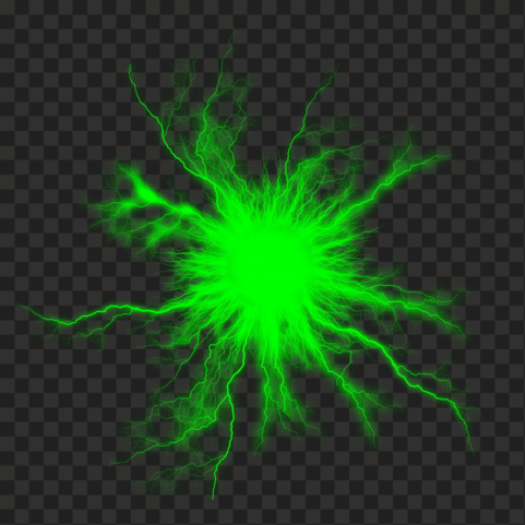 Download Green Electricity Energy Ball Effect PNG | Citypng
