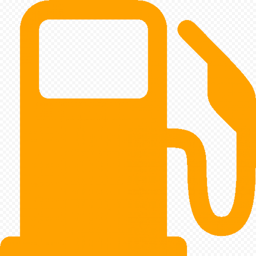 Download HD Gasoline Petrol Station Orange Icon PNG | Citypng