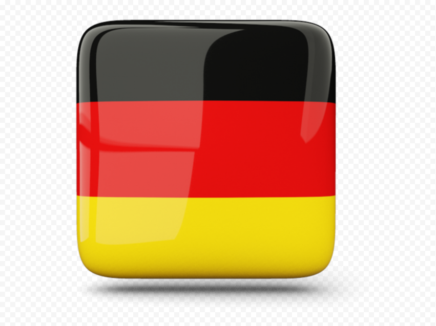 Download HD Glossy Square Germany Flag PNG | Citypng