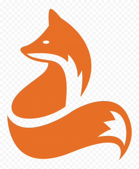 Download HD Orange Fox Icon Silhouette PNG | Citypng