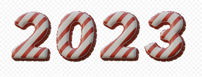 Download HD Red & White 2023 Text Numbers PNG | Citypng