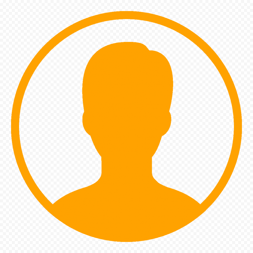 Download Profile User Round Orange Icon Symbol PNG | Citypng