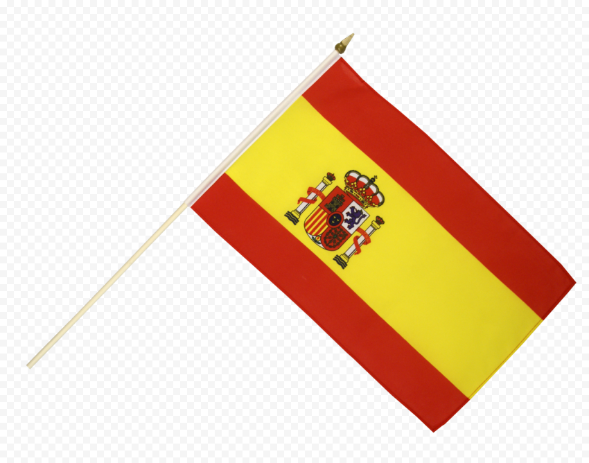 Download Small Spain Flag Pole PNG | Citypng