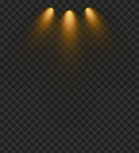 Download Three Yellow Spotlights PNG | Citypng