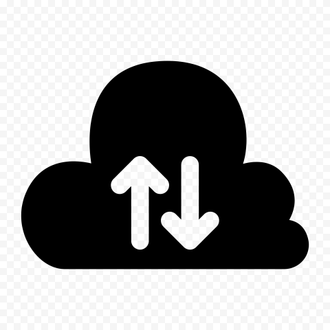 Download Upload Cloud Black Icon HD PNG | Citypng