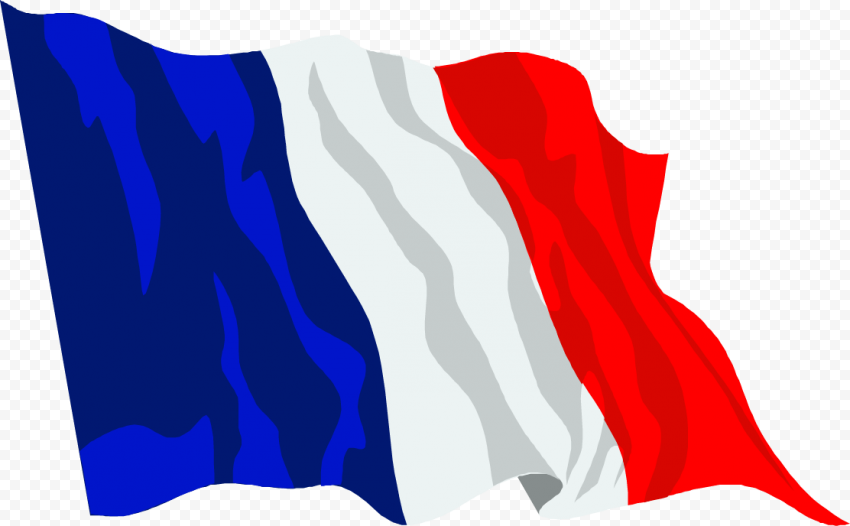 Download Waving France Flag Illustration PNG | Citypng