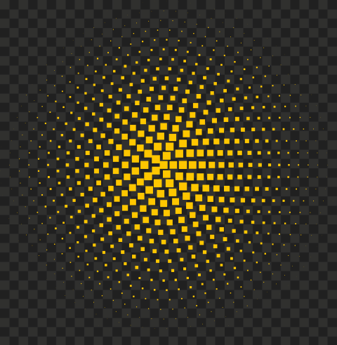 Download Yellow Circular Halftone Abstract PNG | Citypng