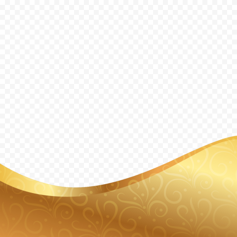 Download Yellow Gold Wave Border Abstract PNG | Citypng