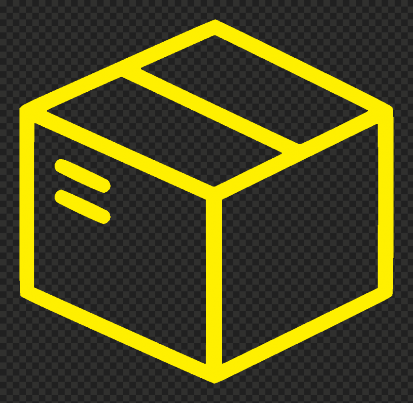 Download Yellow Package Shipping Delivery Box Parcel Icon PNG | Citypng