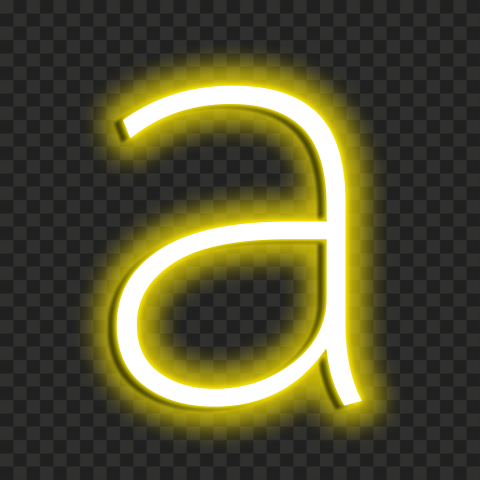 HD A Neon Letter Alphabet Outline Red Color PNG | Citypng