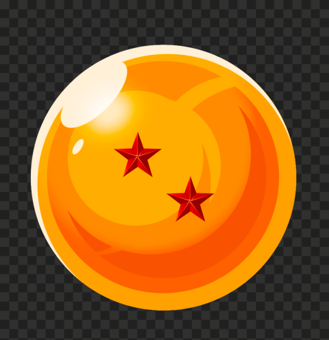 Dragon Ball Z DBZ Crystal Ball 2 Stars PNG | Citypng