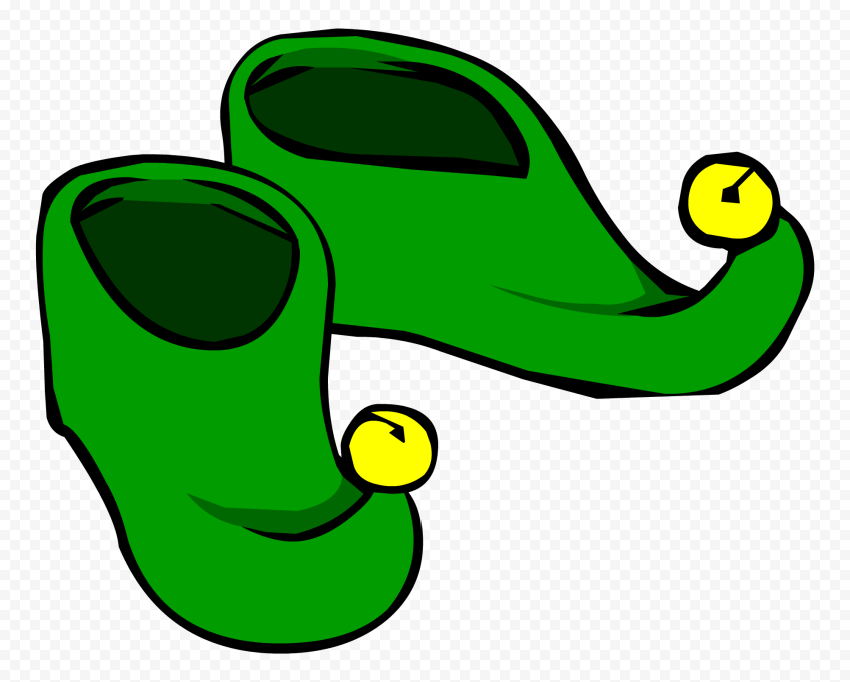 Elf Shoe Boot Green Cartoon Clipart HD PNG | Citypng