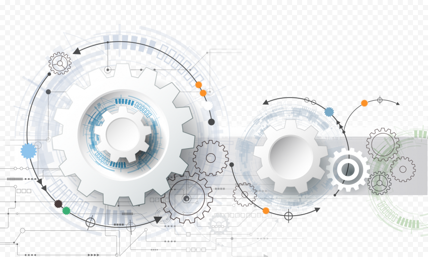 Engineering Gears Abstract Illustration | Citypng