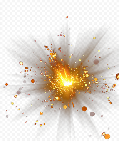 Explosion Collision Gold Effect Illustration Light | Citypng