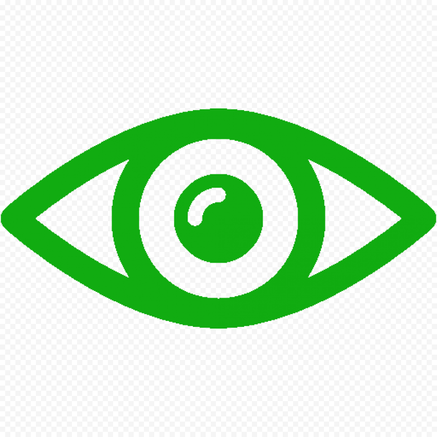 Eye View Watching Green Icon Download PNG | Citypng