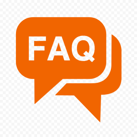 FAQ Questions Speech Bubble Orange Icon PNG | Citypng