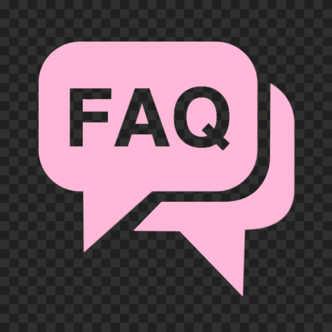 FAQ Questions Speech Bubble Pink Icon PNG | Citypng