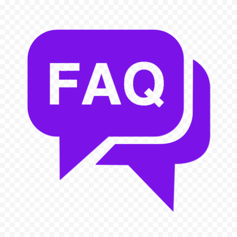 FAQ Questions Speech Bubble Purple Icon PNG | Citypng