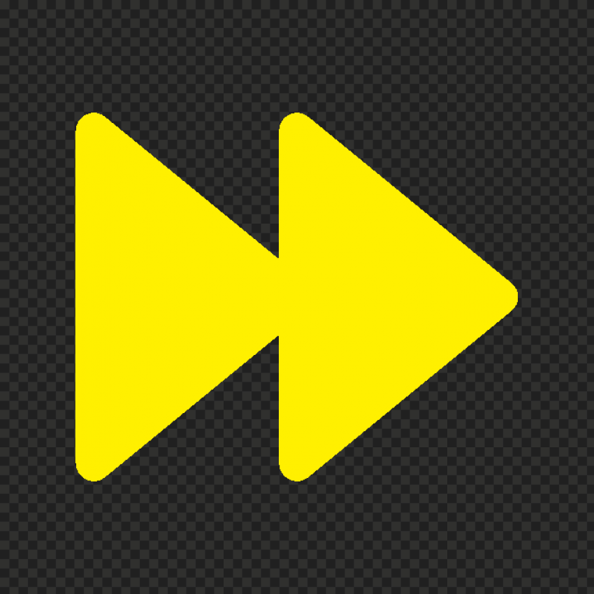 Fast Forward Yellow Icon Transparent PNG | Citypng
