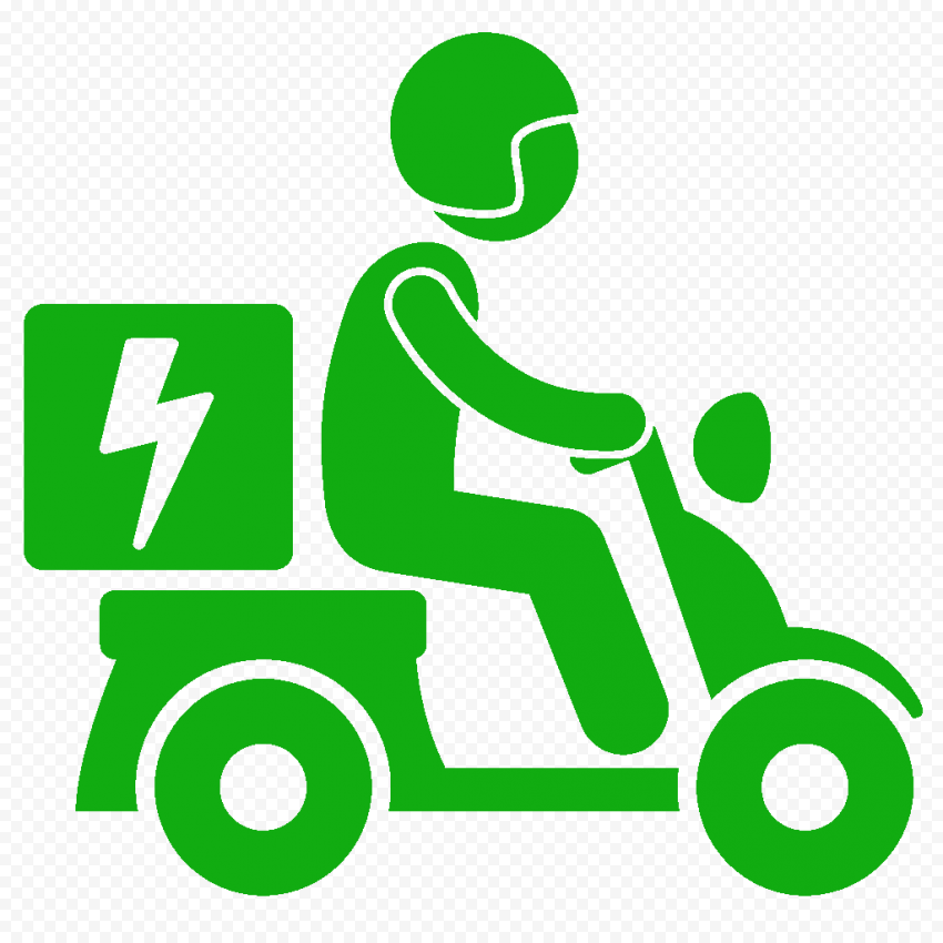 Fast Scooter Delivery Shipping Green Icon Transparent PNG | Citypng