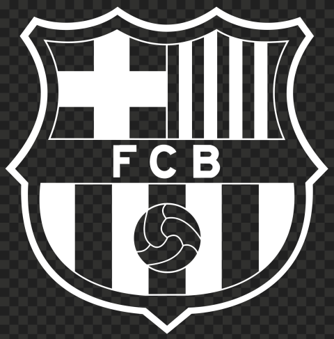 FC Barcelona White Logo PNG | Citypng