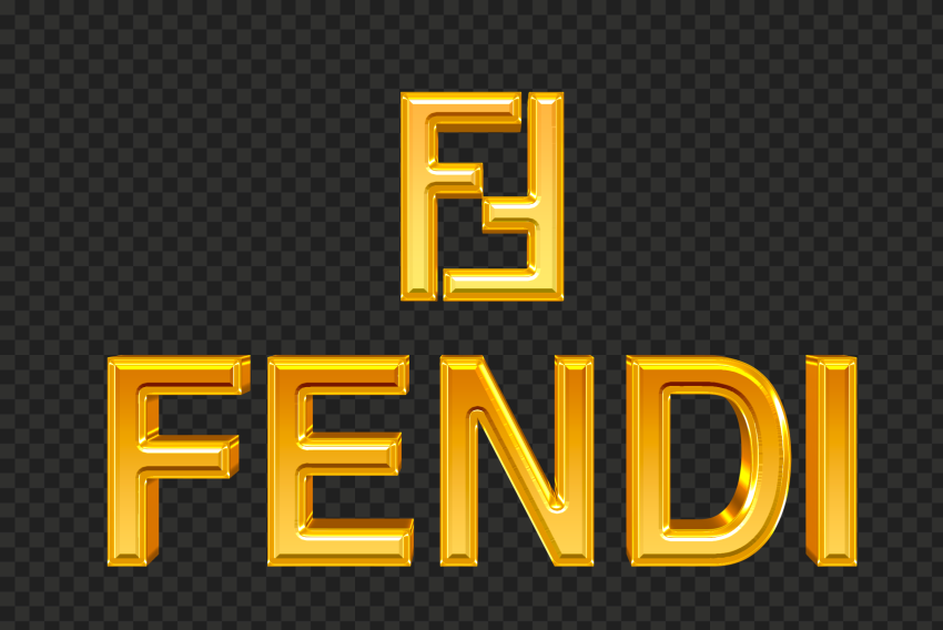 Fendi Gold Logo HD PNG | Citypng