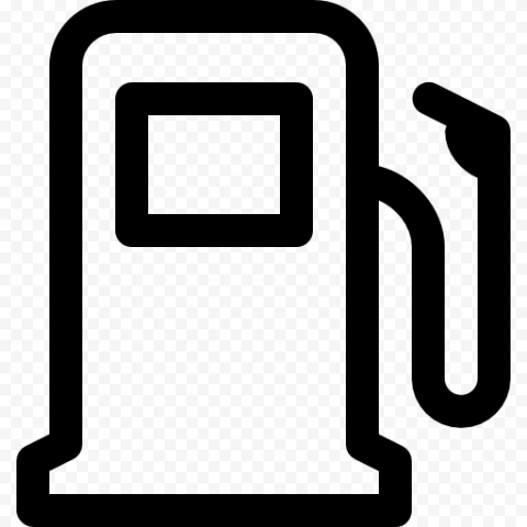 Filling Fuel Station Outline Black Icon PNG | Citypng