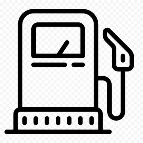 Filling Fuel Station Outline Icon PNG | Citypng
