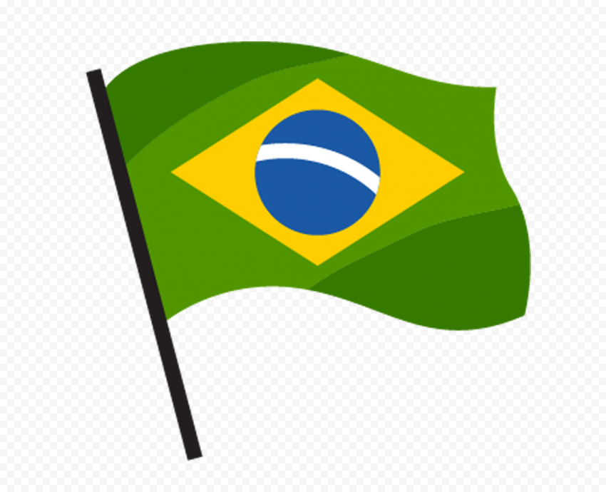 Flat Square Brazil Flag Icon | Citypng